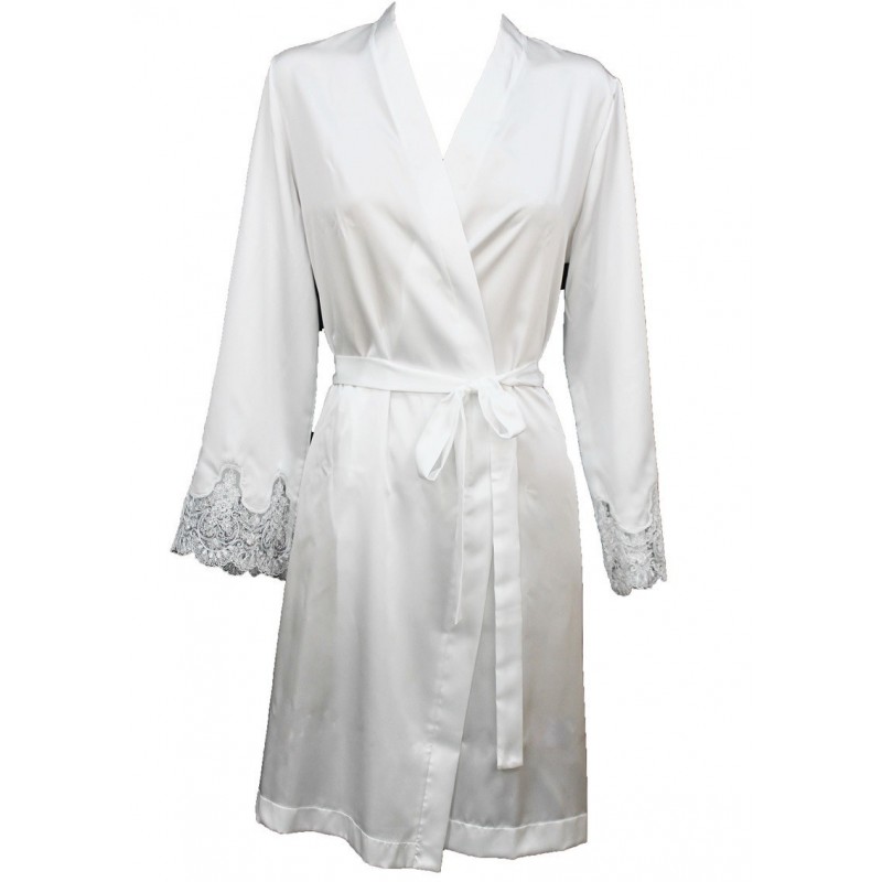 Bata de Novias en Satén y Encaje - Ivette bridal Heritage