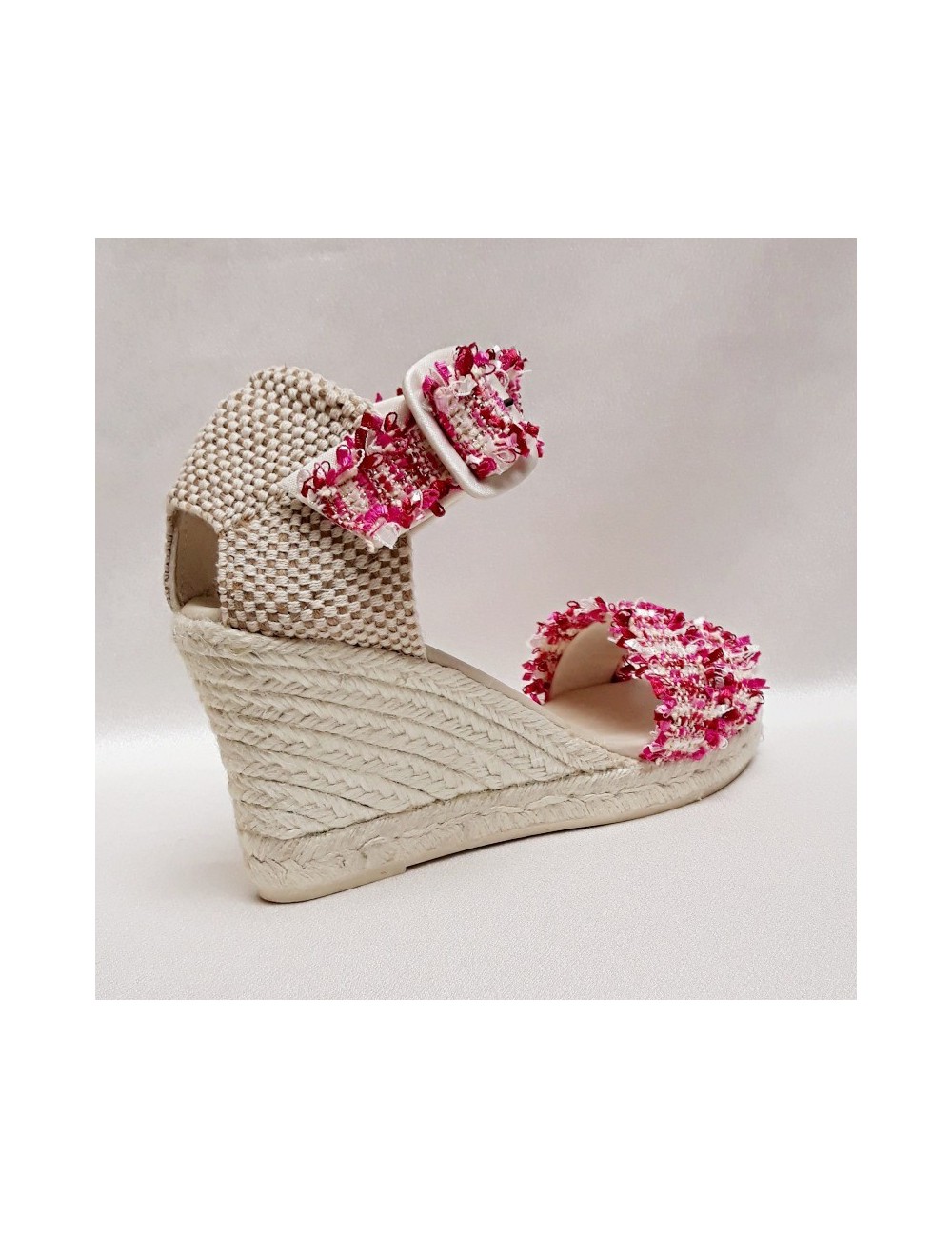 Espadrilles with little wedge for brides or guests.